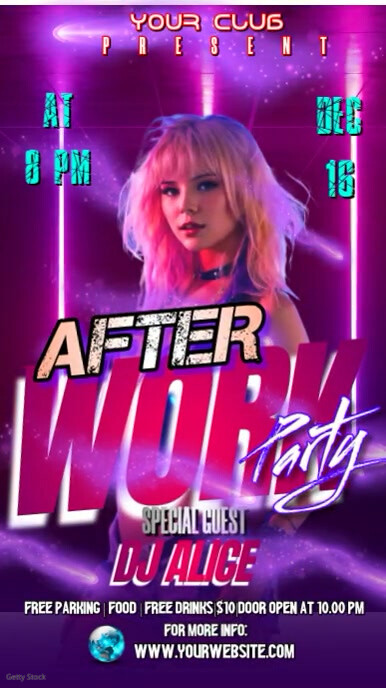 After Work Party Template | PosterMyWall
