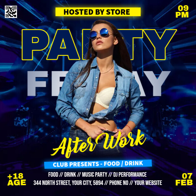 After Work Party Template | PosterMyWall
