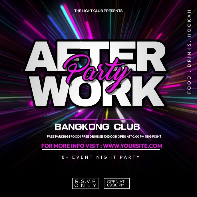 After Work Party Template | PosterMyWall
