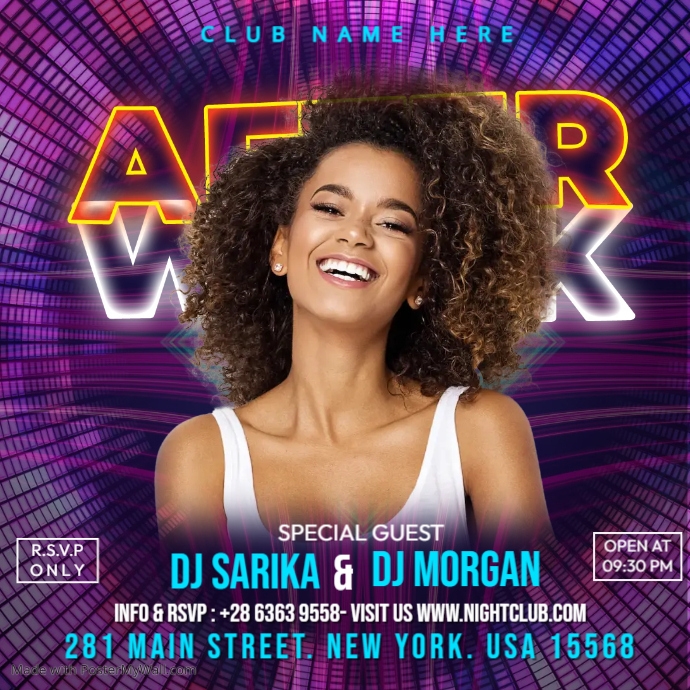 After Work Party Template | PosterMyWall
