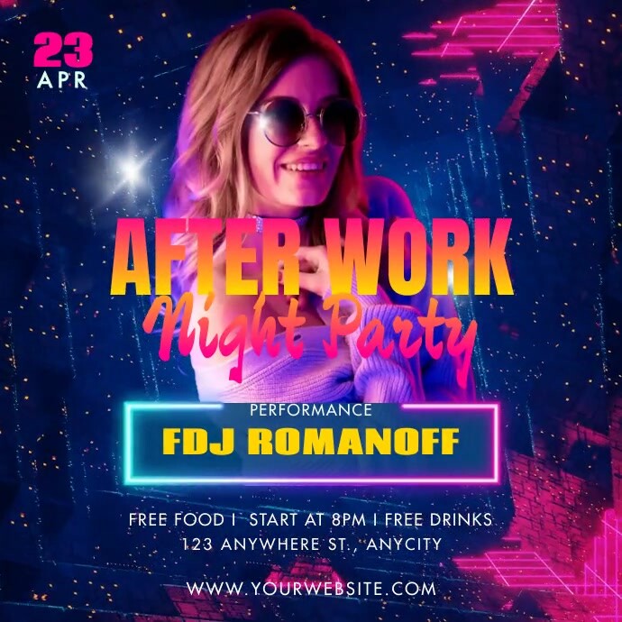 After Work Party Template | PosterMyWall