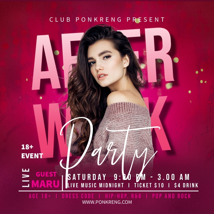 After Work Party Template | PosterMyWall