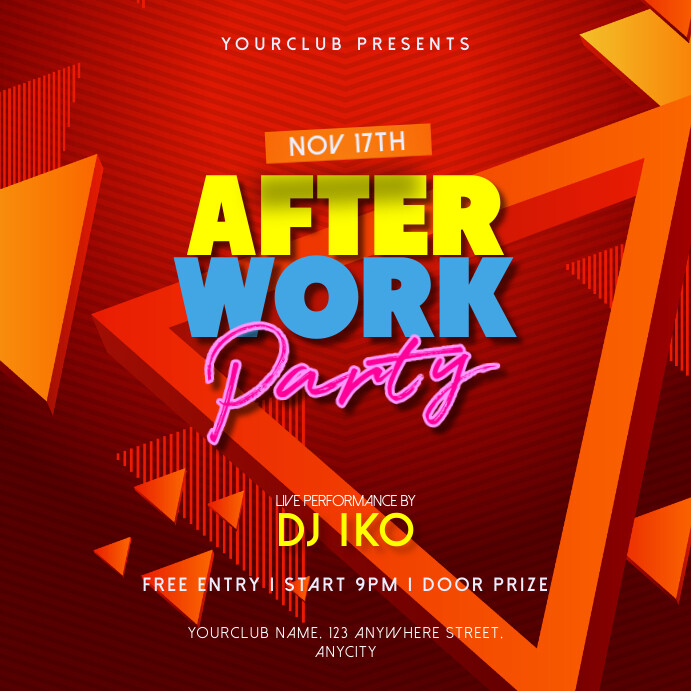 Copy of After Work Party | PosterMyWall