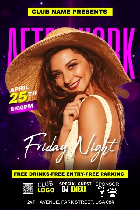 After Work Party Template | PosterMyWall