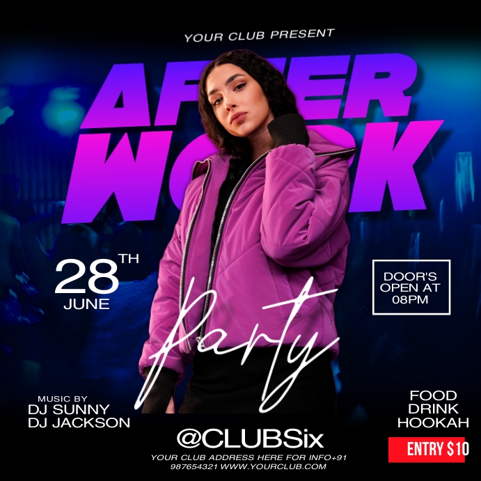 After Work Party Template | PosterMyWall