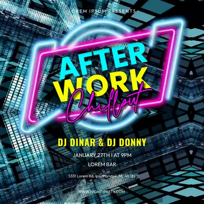After Work Party Template | PosterMyWall