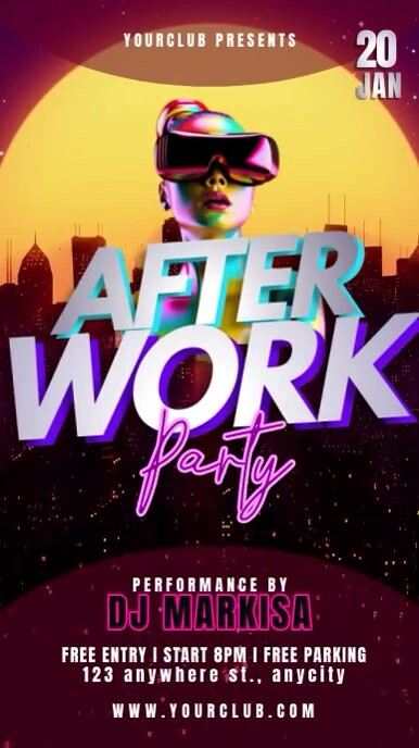 After Work Party Template | PosterMyWall