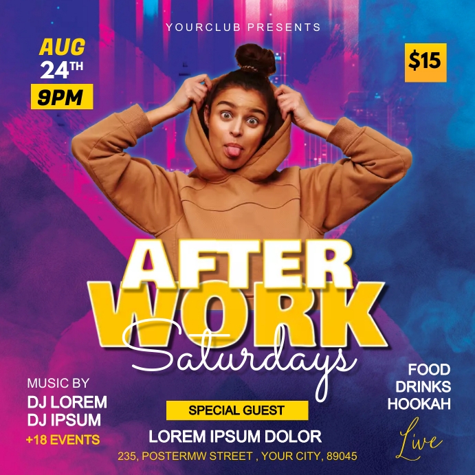 After Work Party Template | PosterMyWall