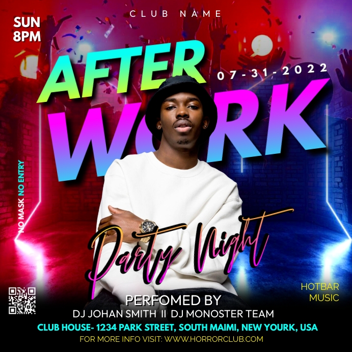 After Work Party Template | PosterMyWall