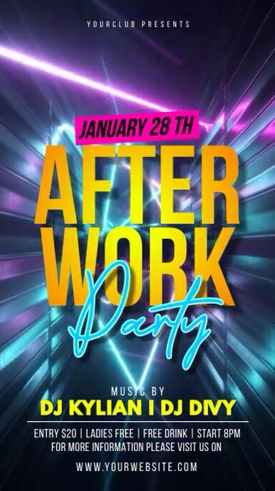 After Work Party Template | PosterMyWall