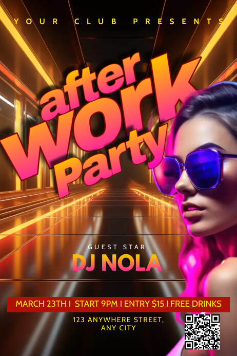 After Work Party Template | PosterMyWall