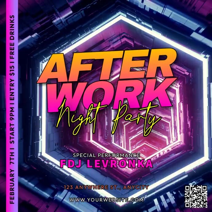 After Work Party Template | PosterMyWall