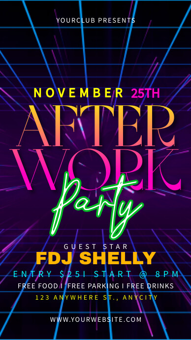 After Work Party Template | PosterMyWall