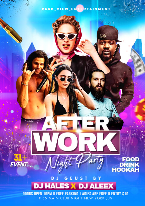 After work party flyer Template | PosterMyWall