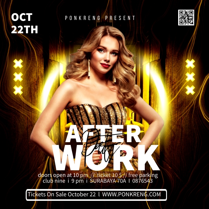 After Work Party Flyer Template | PosterMyWall