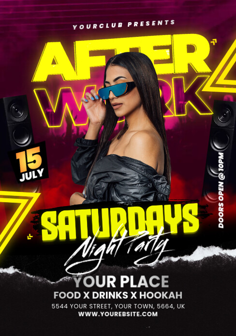 After Work Party Flyer Template | PosterMyWall