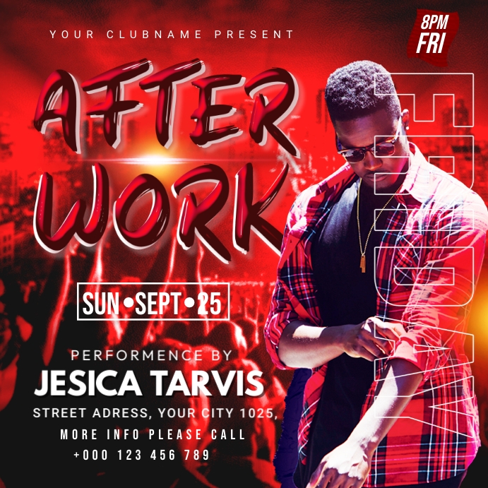 After work party flyer Template | PosterMyWall