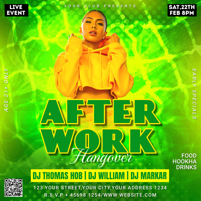 Copy of after work party flyer design | PosterMyWall