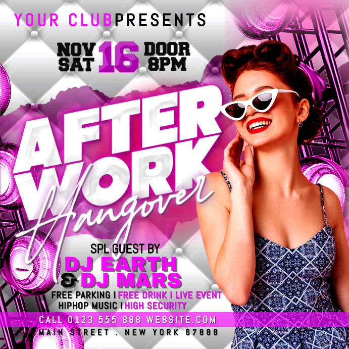 AFTER WORK PARTY FLYER Template | PosterMyWall