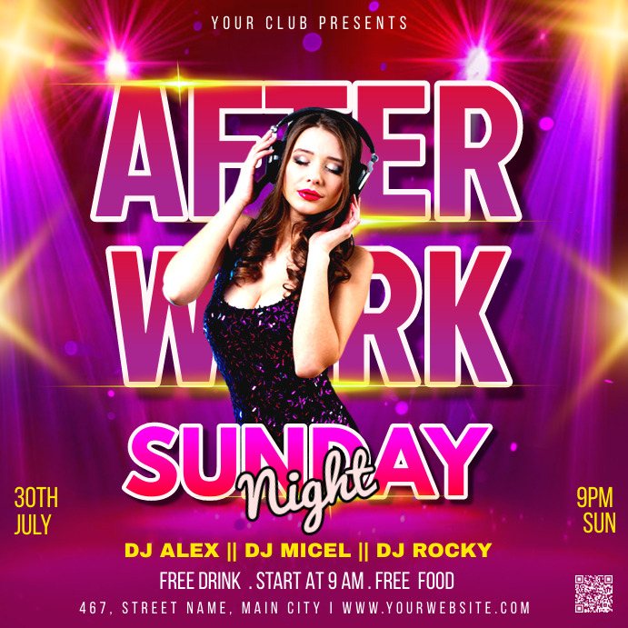 after work party flyer Template | PosterMyWall