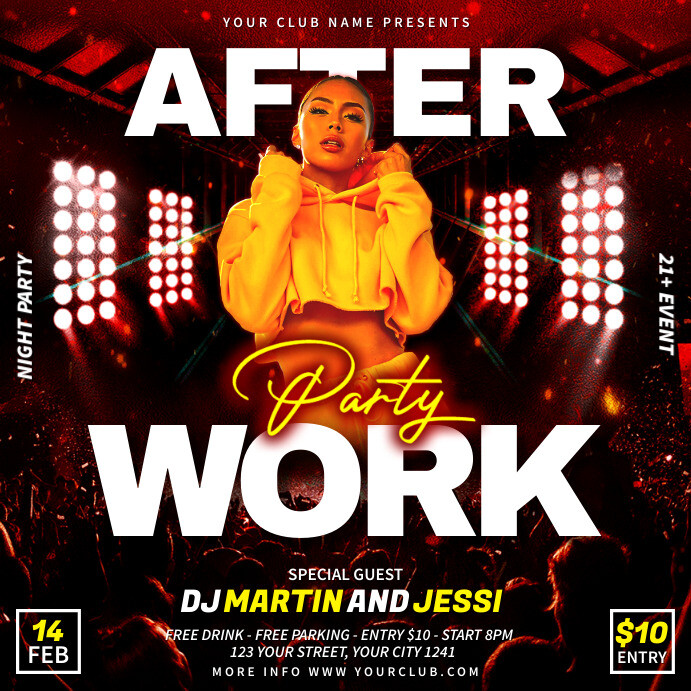 after work party flyer Template | PosterMyWall
