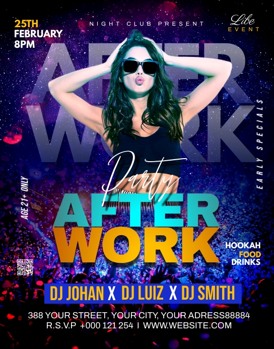 after work party flyer Template | PosterMyWall