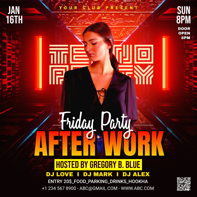 After Work Party Flyer Template | PosterMyWall