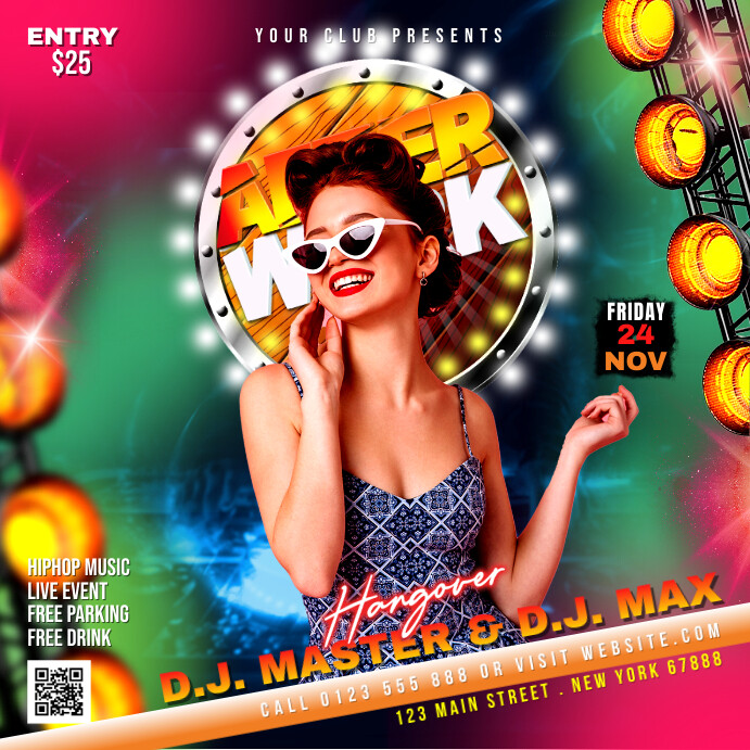 AFTER WORK PARTY FLYER Template | PosterMyWall
