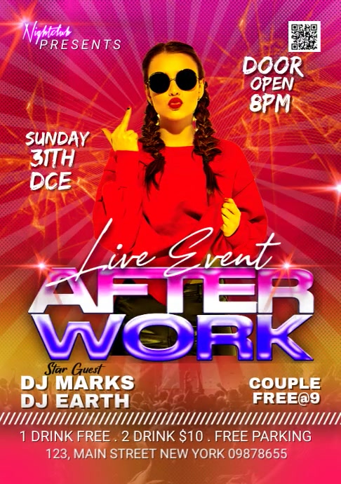 AFTER WORK PARTY FLYER Template | PosterMyWall