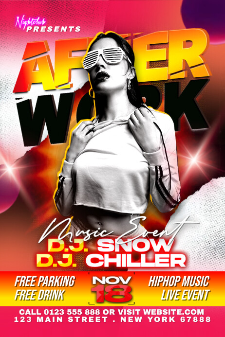 AFTER WORK PARTY FLYER Template | PosterMyWall