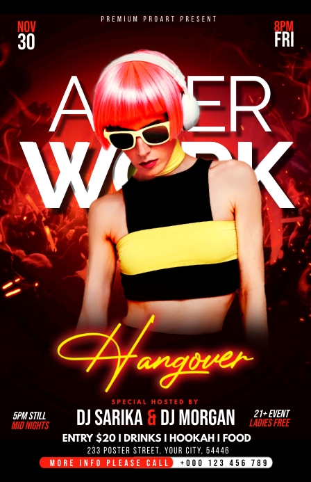 Plantilla de Volantes de Fiesta de Trabajo | PosterMyWall