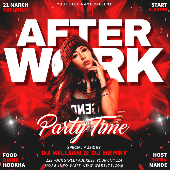after work party flyer Template | PosterMyWall
