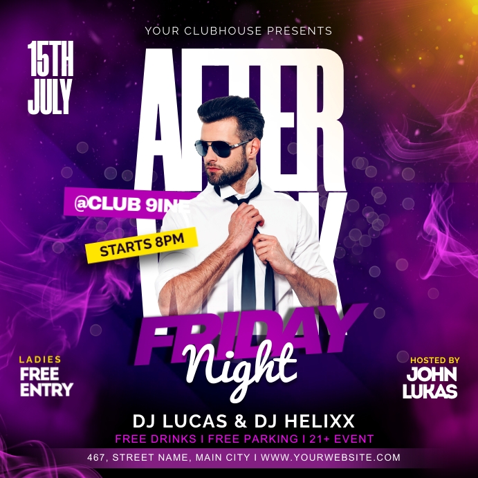 After Work Party flyer Template | PosterMyWall