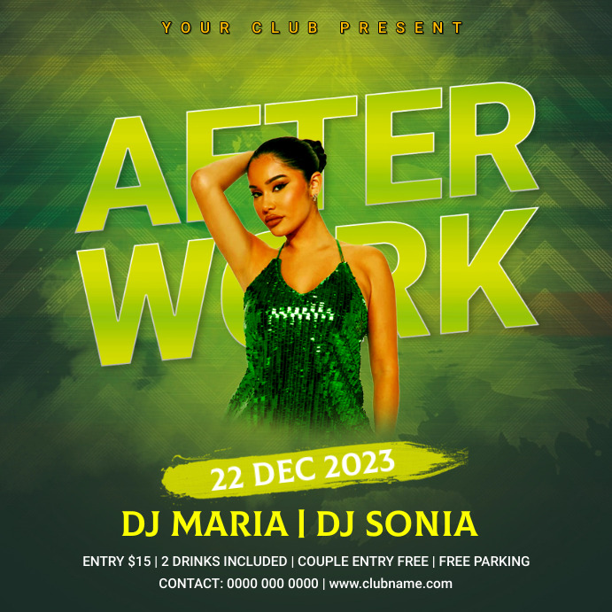 After Work Party Flyer Template | PosterMyWall