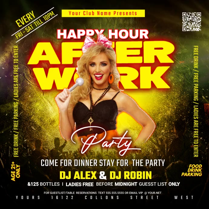 After Work Party flyer Template | PosterMyWall