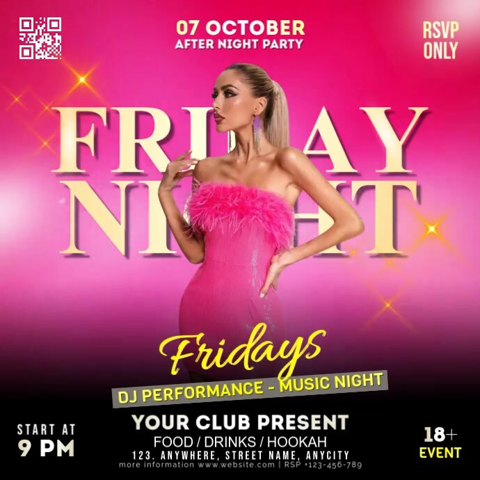 AFTER WORK PARTY NIGHT Template | PosterMyWall