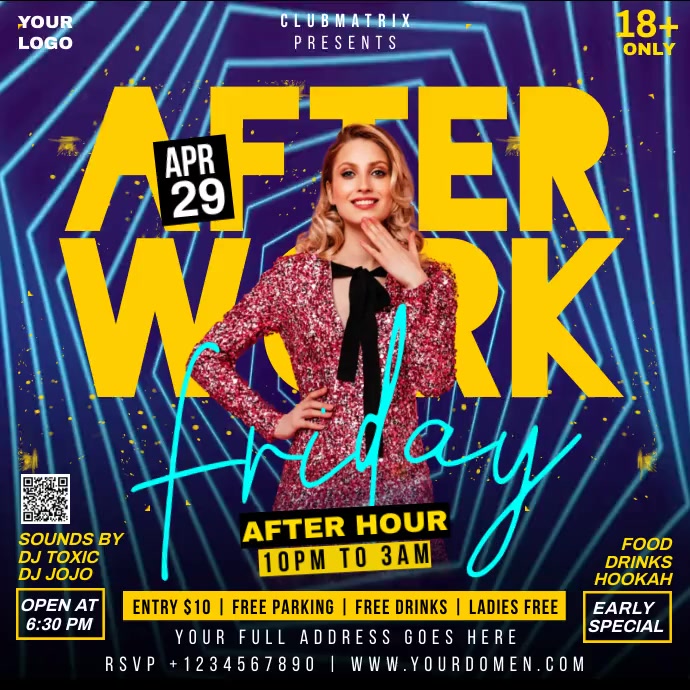 Copy of AFTER WORK PARTY NIGHT | PosterMyWall