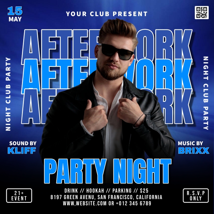 After Work Party Night Template | PosterMyWall