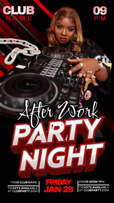 After Work Party Night Template | PosterMyWall