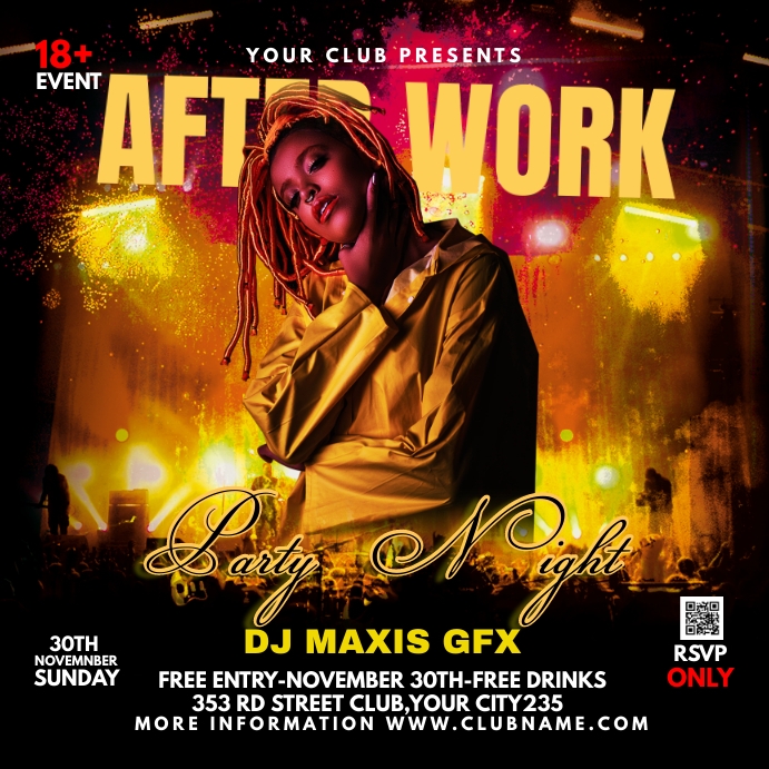 After work party night Template | PosterMyWall