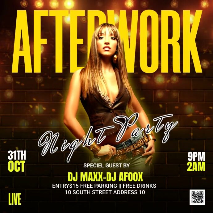 Plantilla de After work party night flyer | PosterMyWall