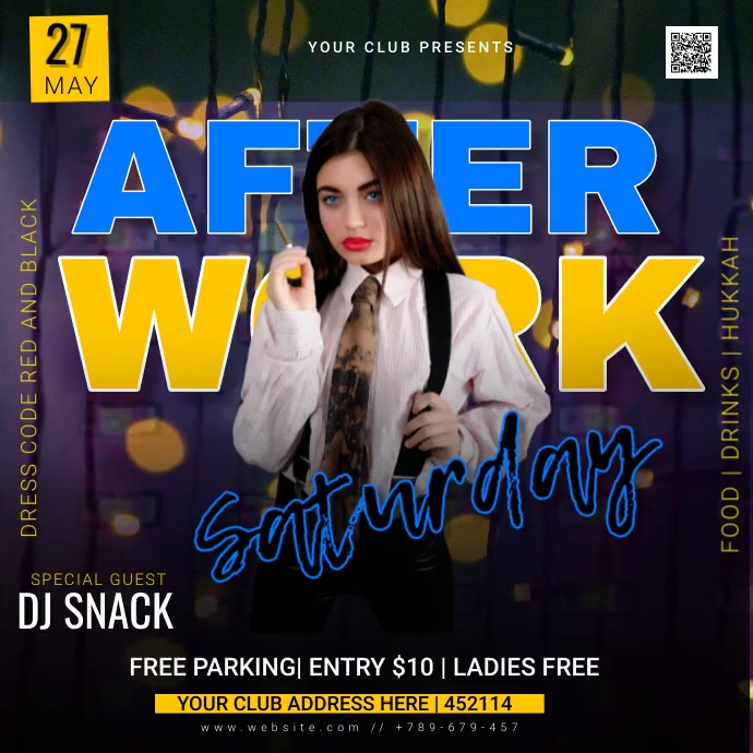 after work party poster Template | PosterMyWall