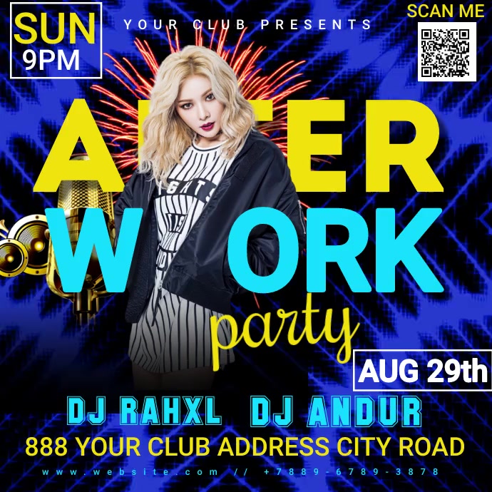 Plantilla de After work party template/ladies night | PosterMyWall