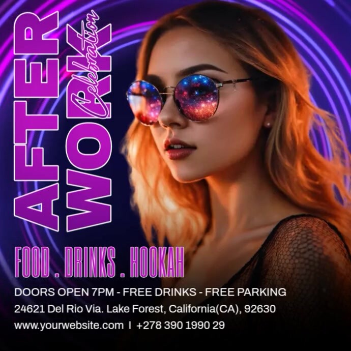 After Work Party Video Template | PosterMyWall