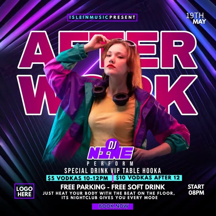 Plantilla de After Work Party Video | PosterMyWall