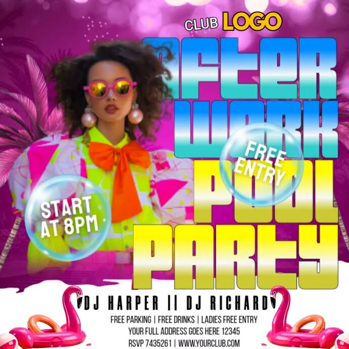 Copy of After Work Pool Party | PosterMyWall