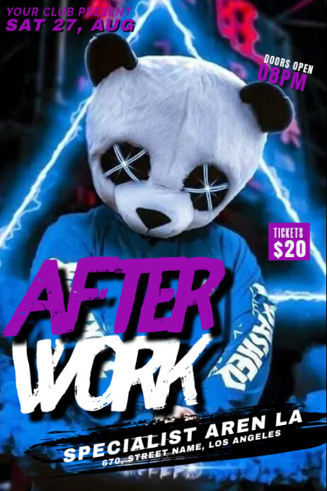 After Work Poster Template | PosterMyWall