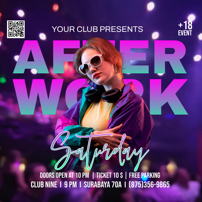 Copy of After Work Saturday Ads | PosterMyWall