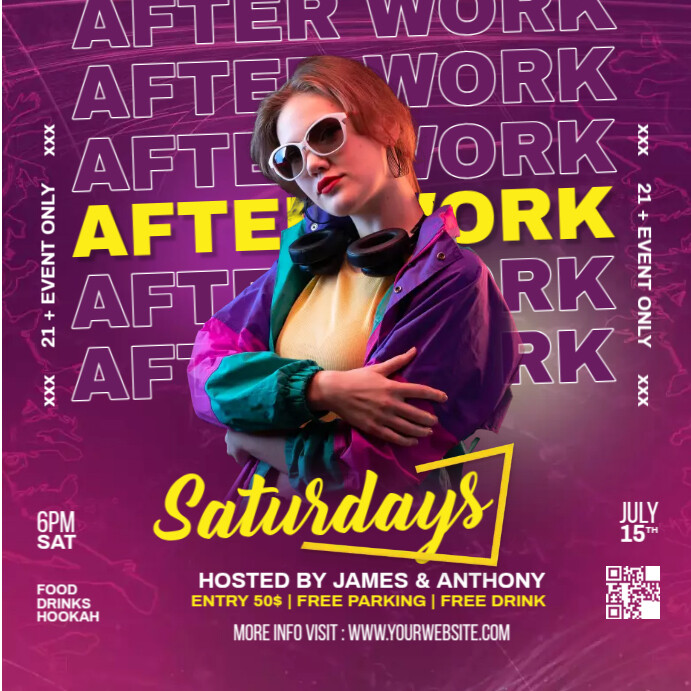 Copy of After Work Saturday Ads | PosterMyWall