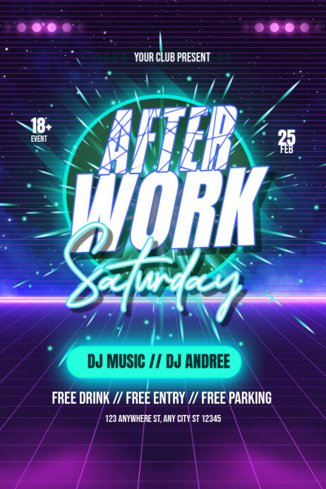 after work saturday Template | PosterMyWall